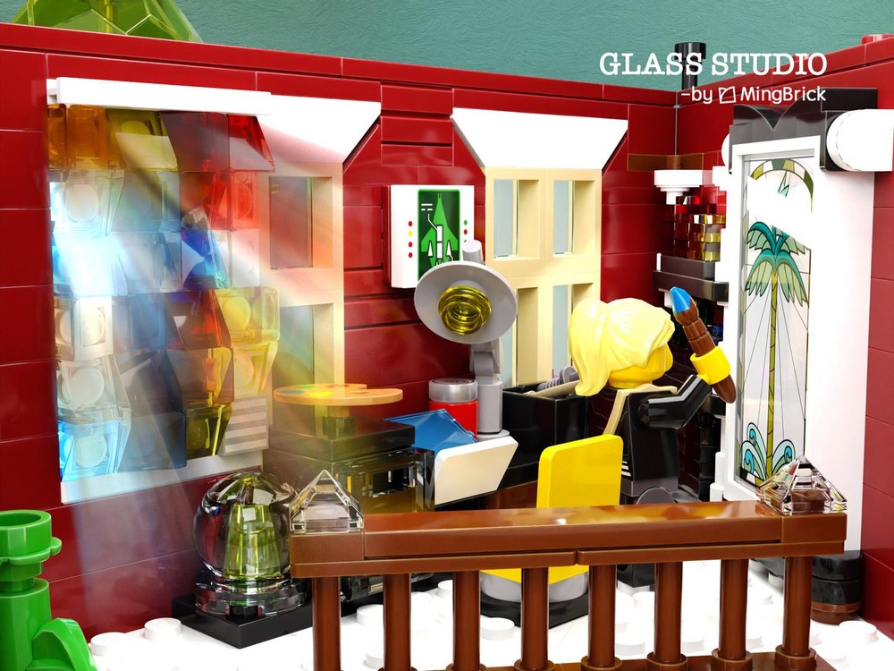 LEGO MOC Glass Studio by MingBrick | Rebrickable - Build with LEGO