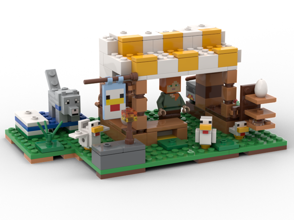 LEGO MOC Chicken Stall by Gratos | Rebrickable - Build with LEGO