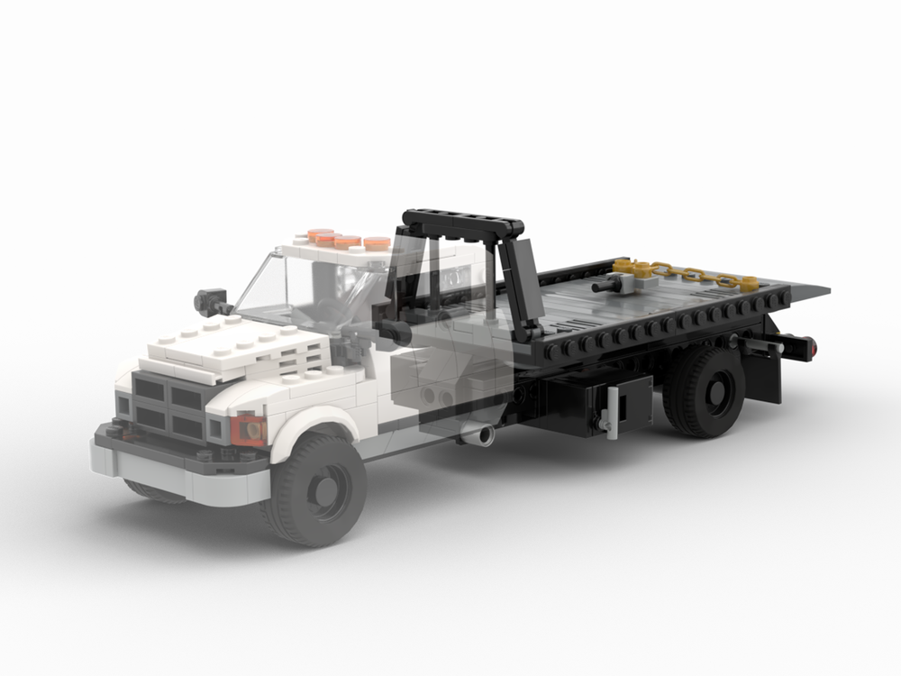 LEGO MOC Heavy Duty Flatbed Tow truck by owstin | Rebrickable - Build ...