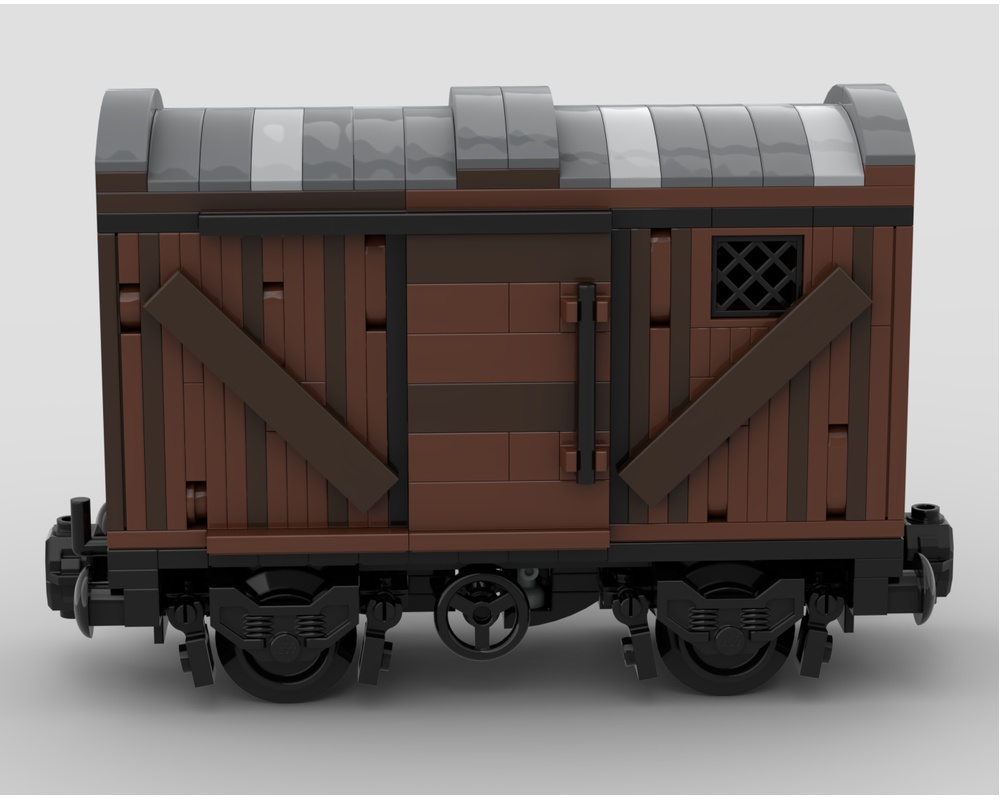 LEGO MOC Old style rusty wood train car by josszo | Rebrickable - Build ...