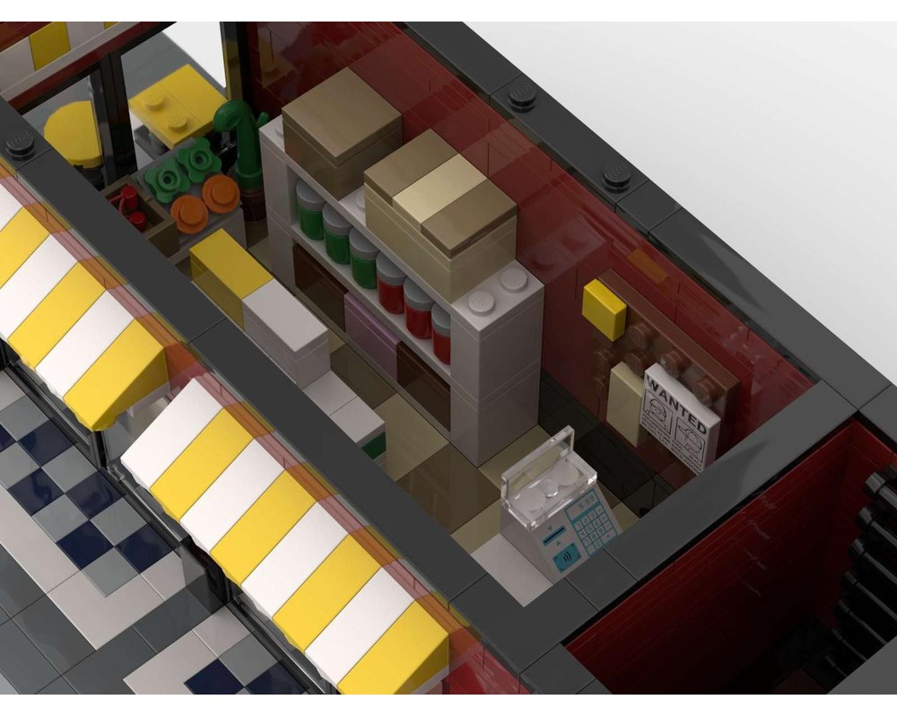 LEGO MOC Bodega & Apartment by howdismal | Rebrickable - Build with LEGO