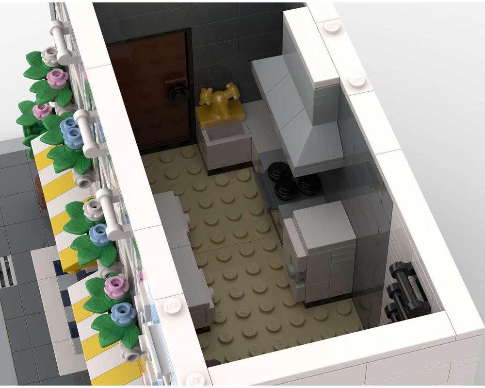 LEGO MOC Bodega & Apartment by howdismal | Rebrickable - Build with LEGO