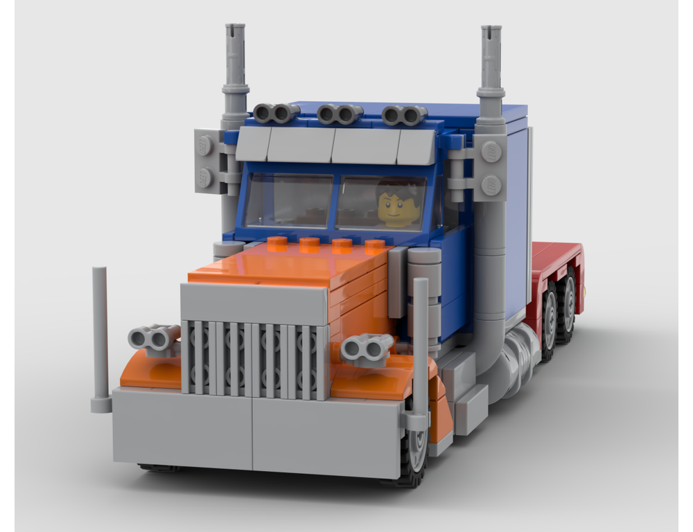 LEGO MOC Lego City style Peterbilt 379 Optimus Prime Truck by ...