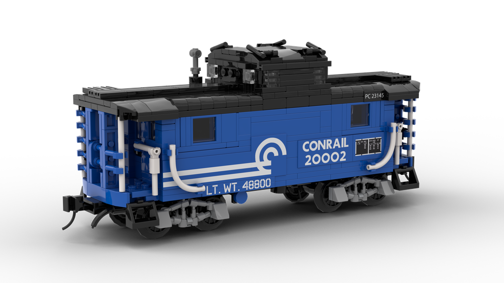 LEGO MOC Conrail N5B Caboose by Yellow.LXF | Rebrickable - Build with LEGO