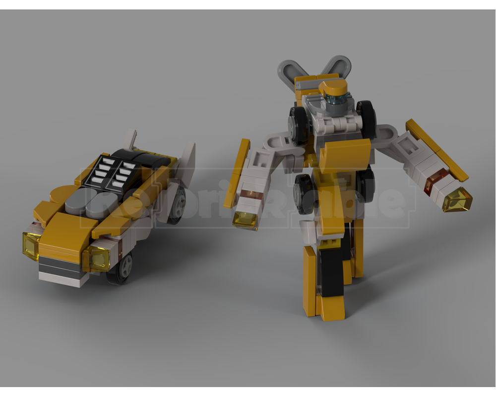 LEGO MOC Transforming Mini Bumblebee by Ispano-Zaibach | Rebrickable ...