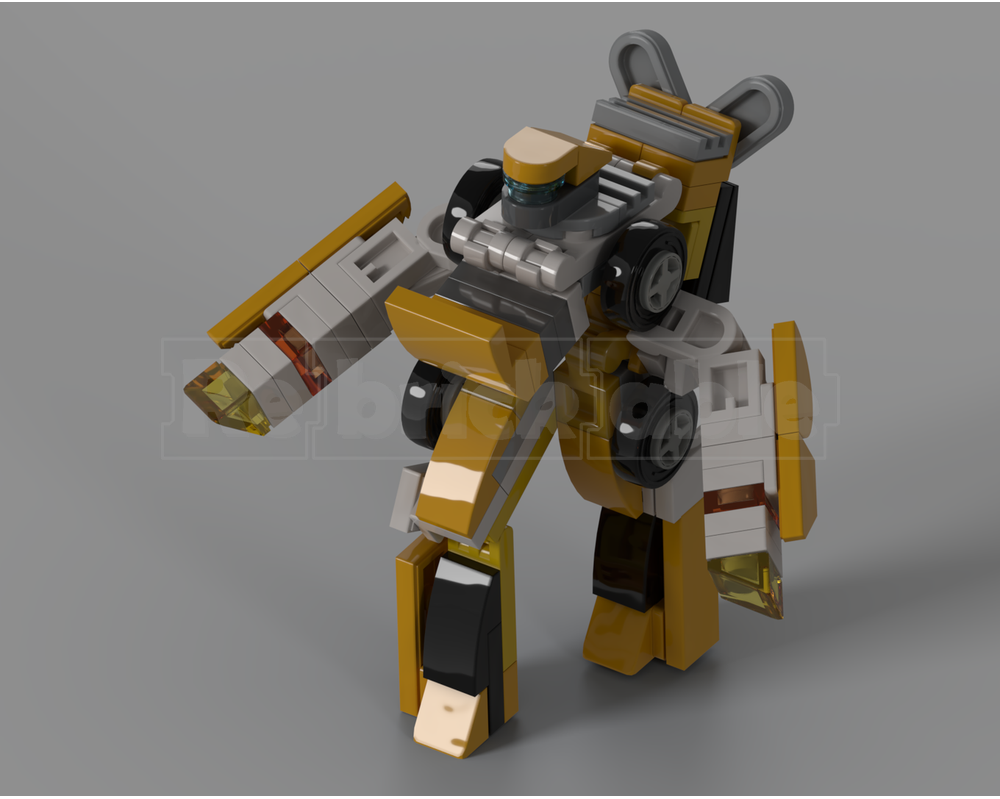 LEGO MOC Transforming Mini Bumblebee by Ispano-Zaibach | Rebrickable ...
