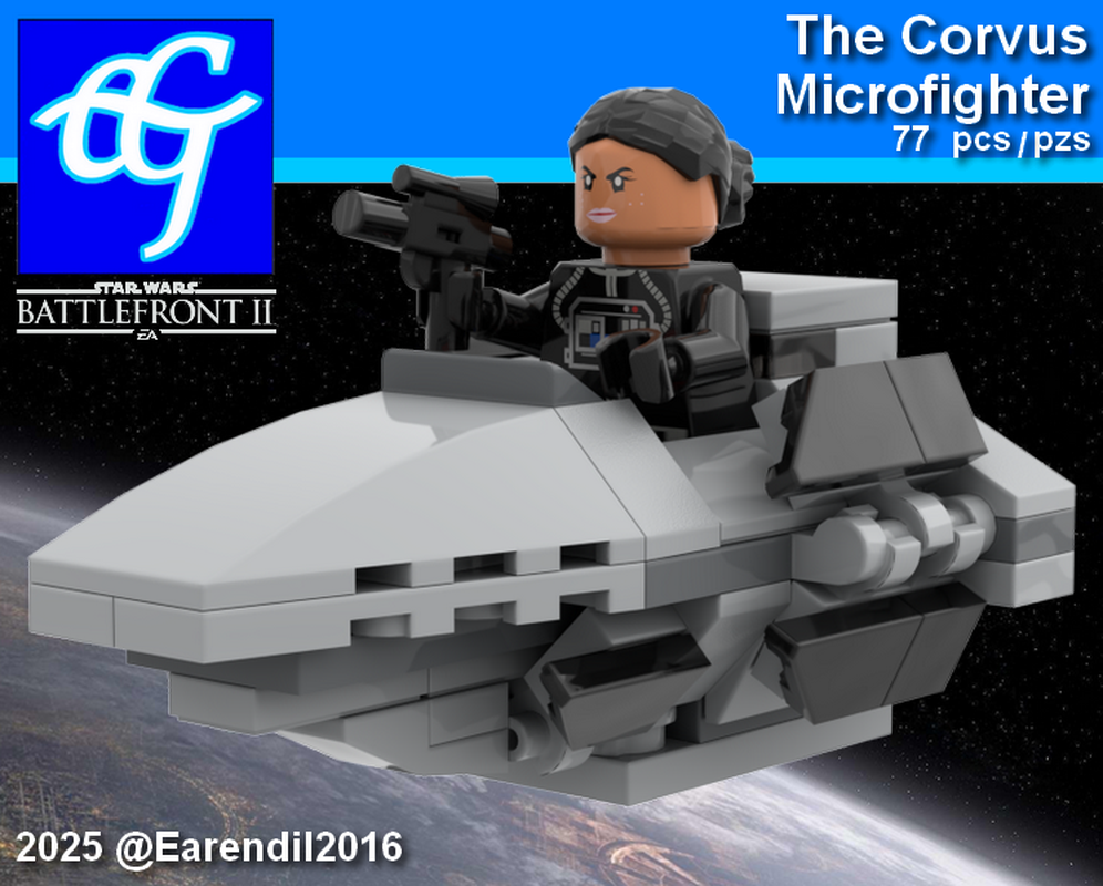 LEGO MOC The Corvus Microfighter by Earendil2016 | Rebrickable - Build ...
