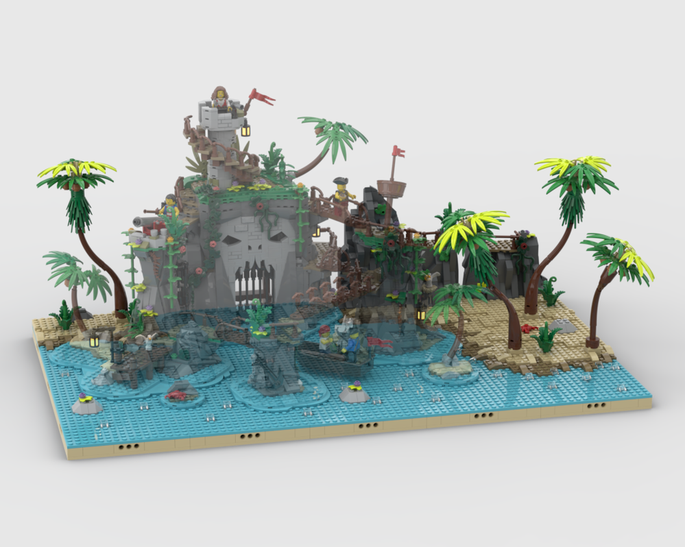 LEGO MOC Pirates Diorama - Display for set 910038-1 - Ominous Isle by ...