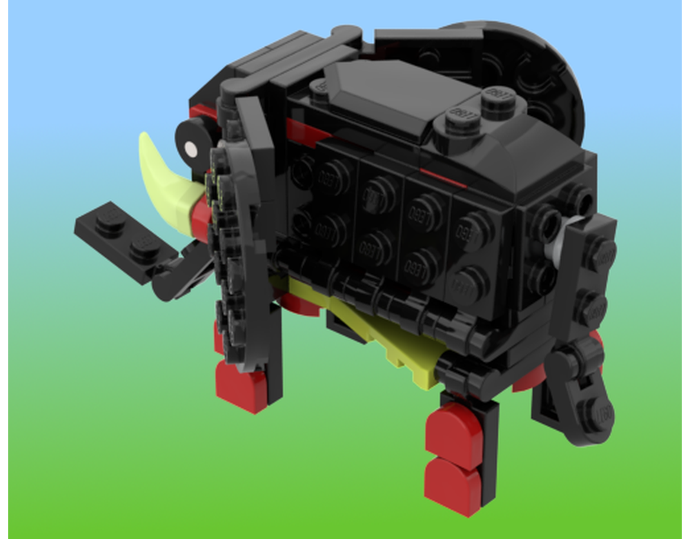 Lego Moc 31159 Elephant By Pocmoc Rebrickable Build With Lego