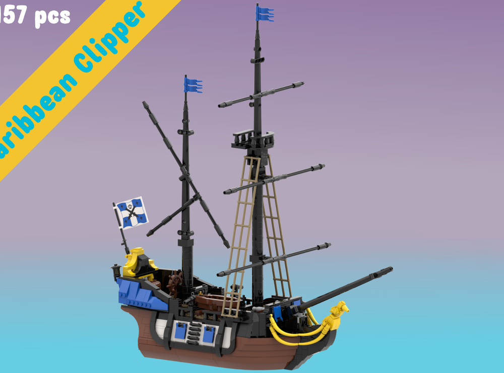 LEGO MOC Caribbean Clipper (6274) Remake by Surcote | Rebrickable ...