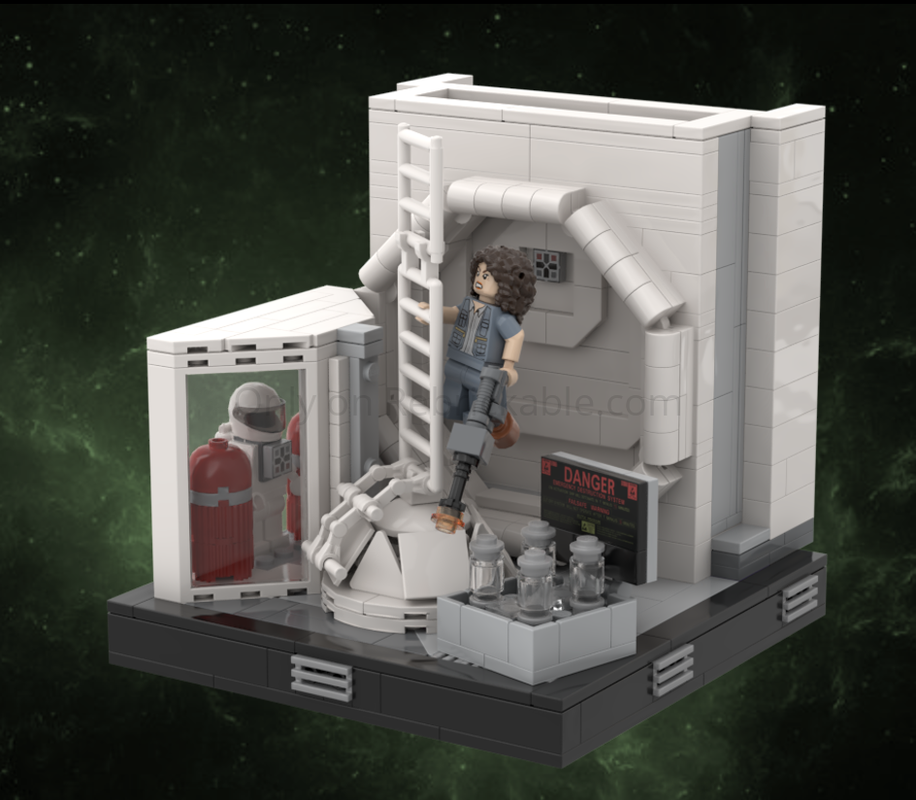 LEGO MOC Alien : Nostromo self - destruction scene diorama by raguidel ...