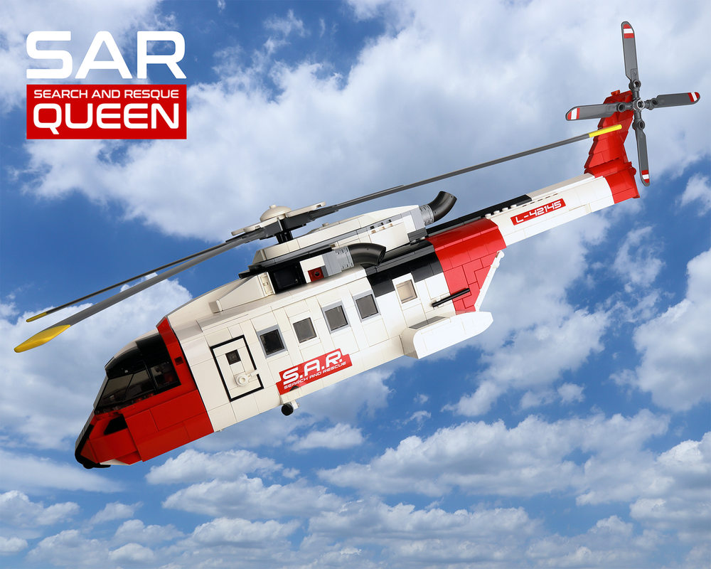 LEGO MOC SAR Queen Helicopter by Berthil | Rebrickable - Build with LEGO