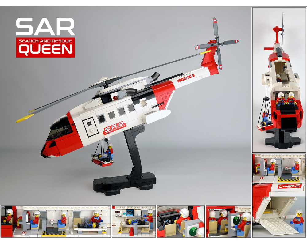 LEGO MOC-211814 SAR Queen Helicopter by Berthil | Rebrickable - Build ...