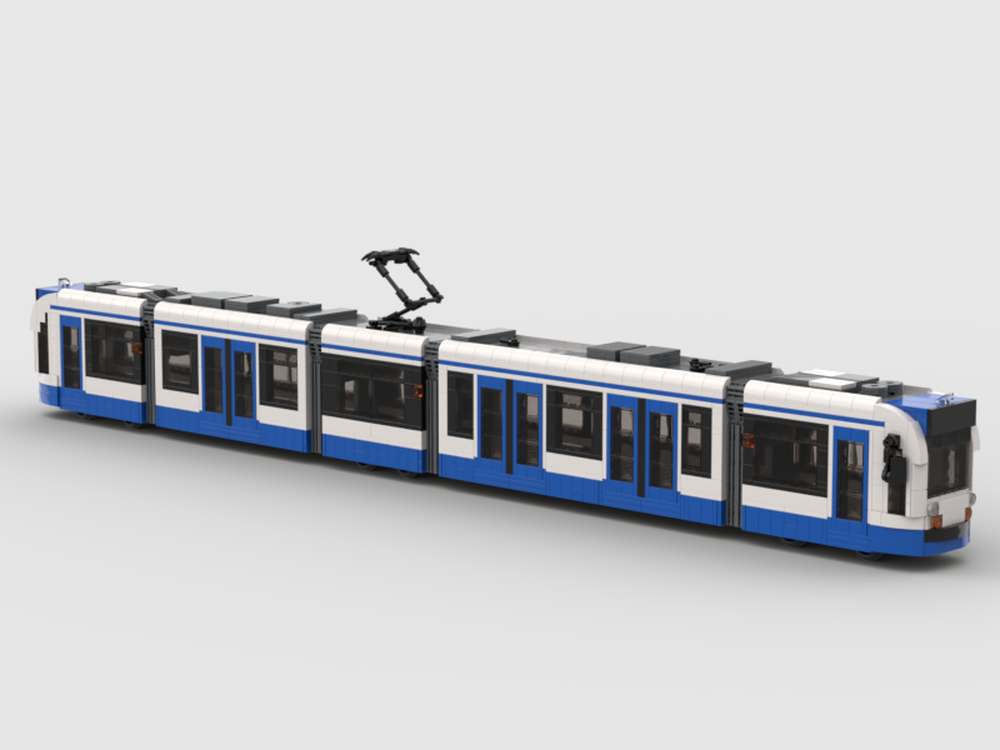 LEGO MOC Combino tram city GVB livery Amsterdam by GTerBricks ...