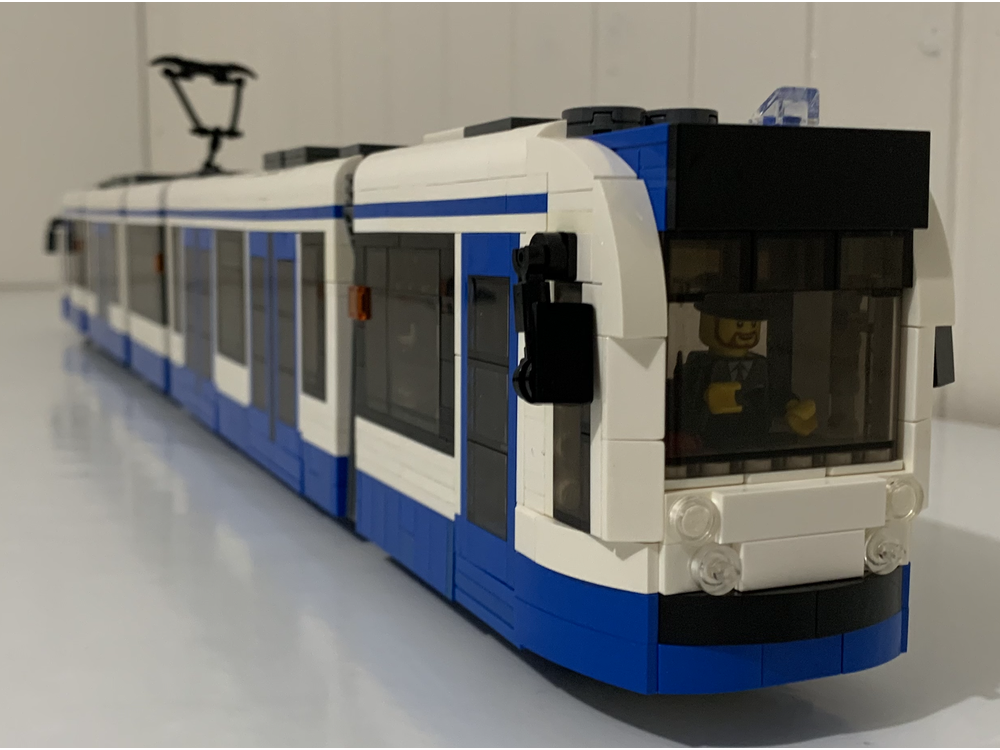 LEGO MOC-211824 Combino tram city GVB livery Amsterdam by GTerBricks ...
