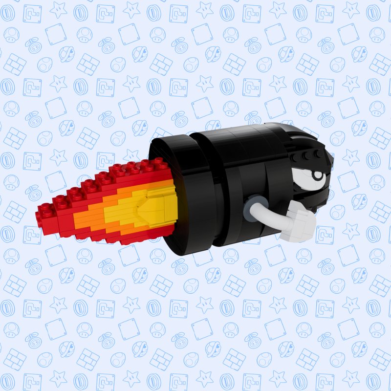 LEGO MOC Bullet Bill by KraftyKoopa | Rebrickable - Build with LEGO