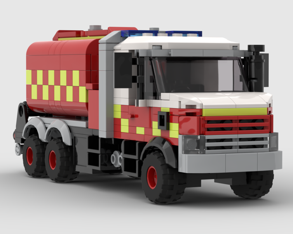 LEGO MOC Fire Bulk Water Tanker Truck by reggieranger | Rebrickable ...