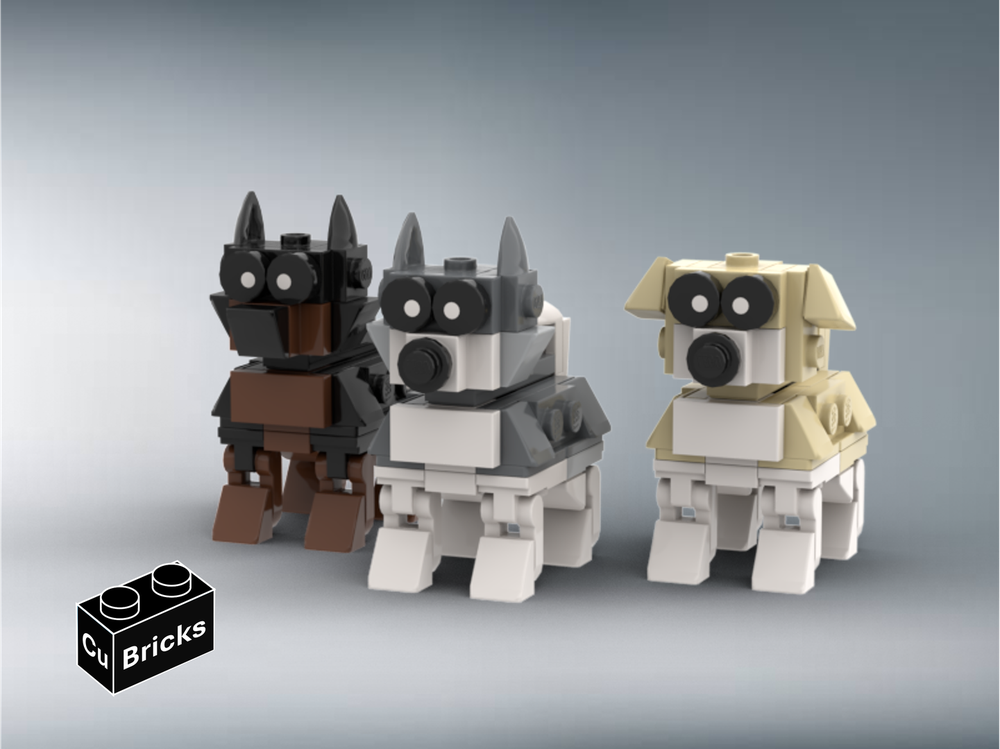 LEGO MOC-211929 Small dogs by CuBricks | Rebrickable - Build with LEGO