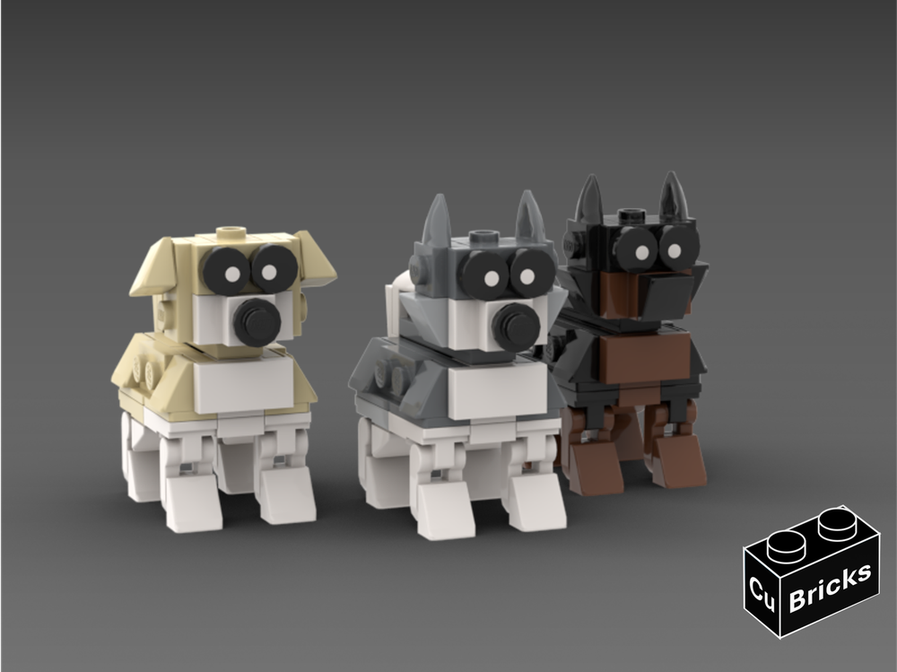 LEGO MOC Small dogs by CuBricks | Rebrickable - Build with LEGO
