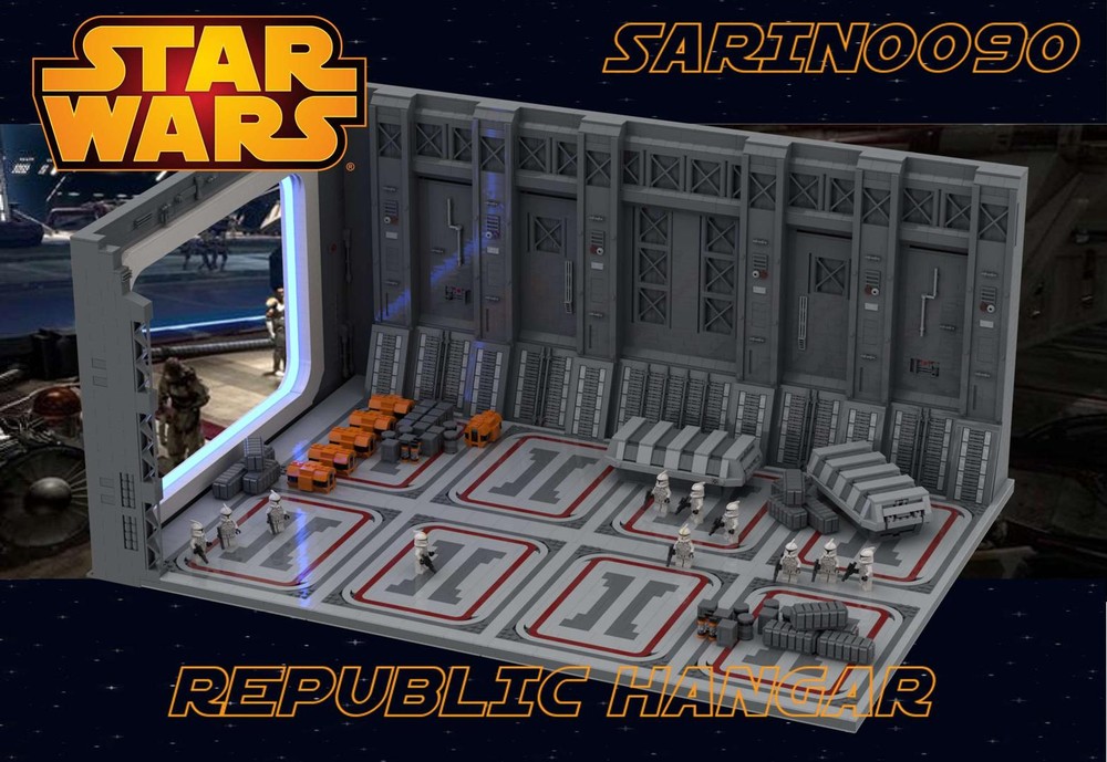 LEGO MOC SW - Republic Hangar by Sarinoo90 | Rebrickable - Build with LEGO