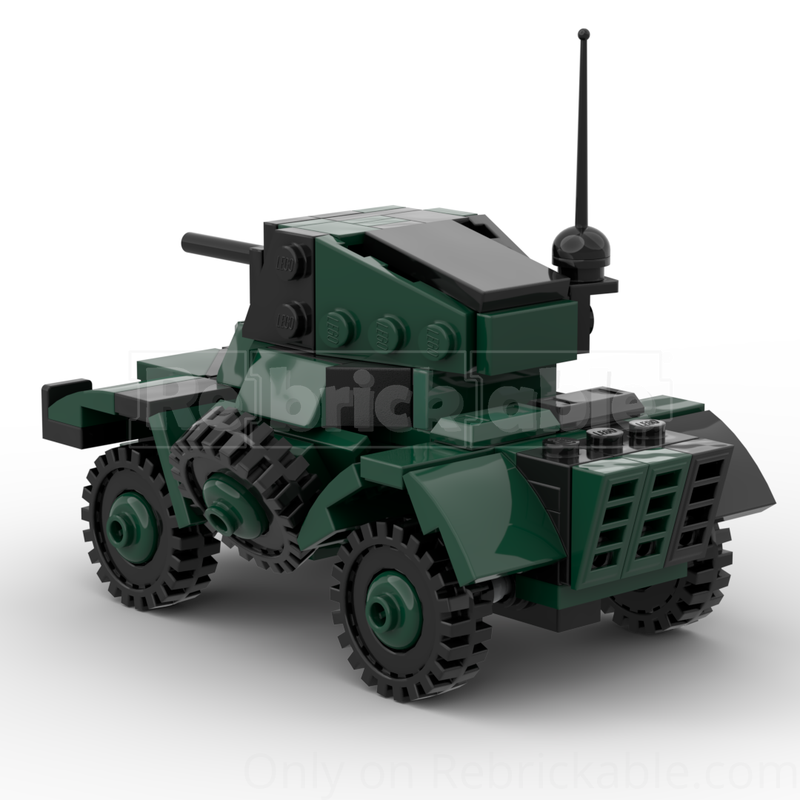 LEGO MOC Daimler armoured car by bricktingsmon | Rebrickable - Build ...