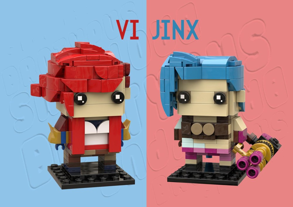 LEGO MOC Jinx & Vi (Arcane) by Brotypus | Rebrickable - Build with LEGO