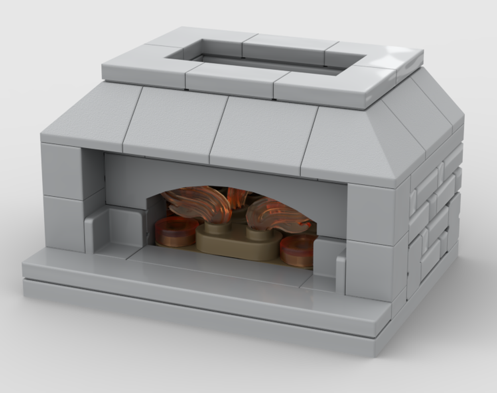 LEGO MOC fireplace by legotrainguy13 | Rebrickable - Build with LEGO