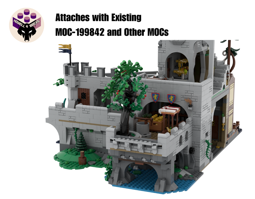LEGO MOC-211983 Red Dragon Keep Backhalf by howell4Bricks | Rebrickable ...