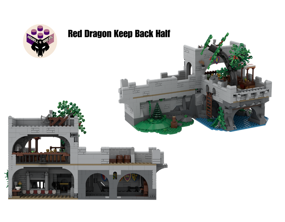 LEGO MOC-211983 Red Dragon Keep Backhalf by howell4Bricks | Rebrickable ...