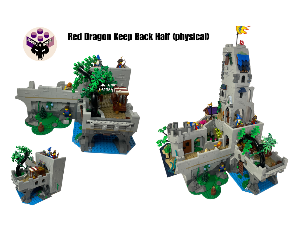 LEGO MOC-211983 Red Dragon Keep Backhalf by howell4Bricks | Rebrickable ...