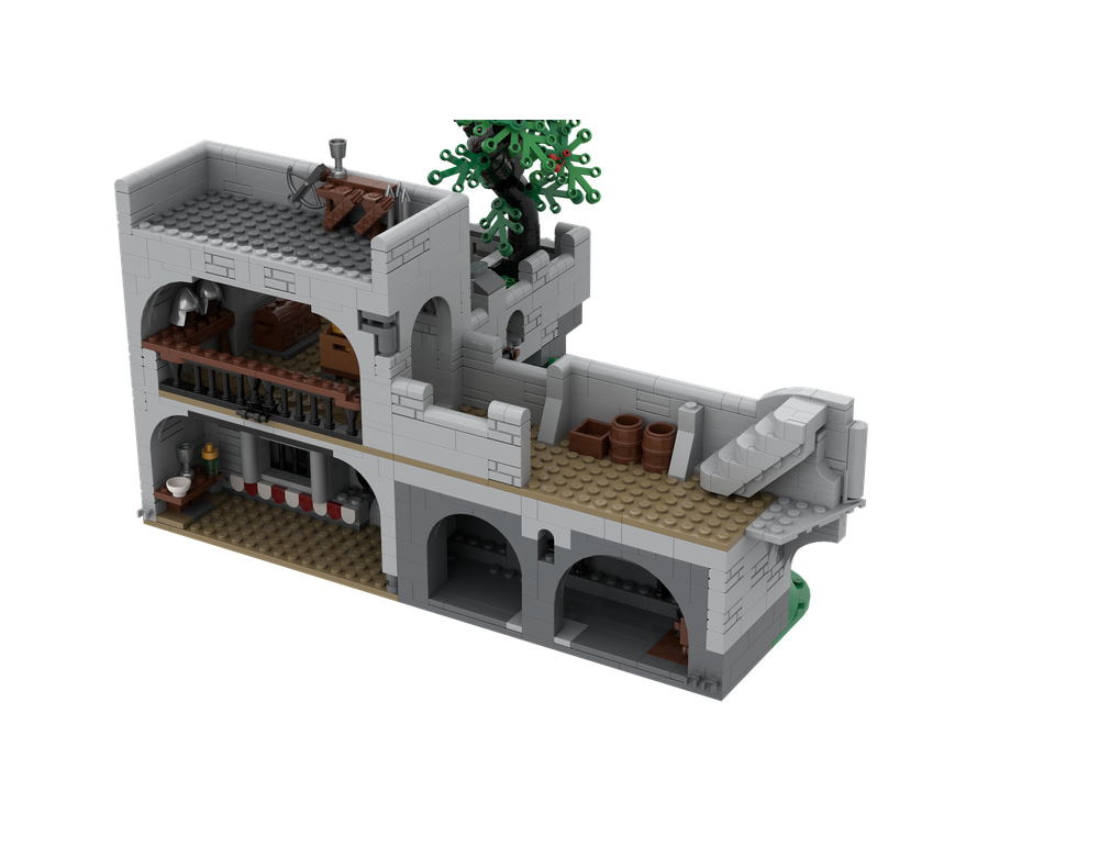 LEGO MOC-211983 Red Dragon Keep Backhalf by howell4Bricks | Rebrickable ...