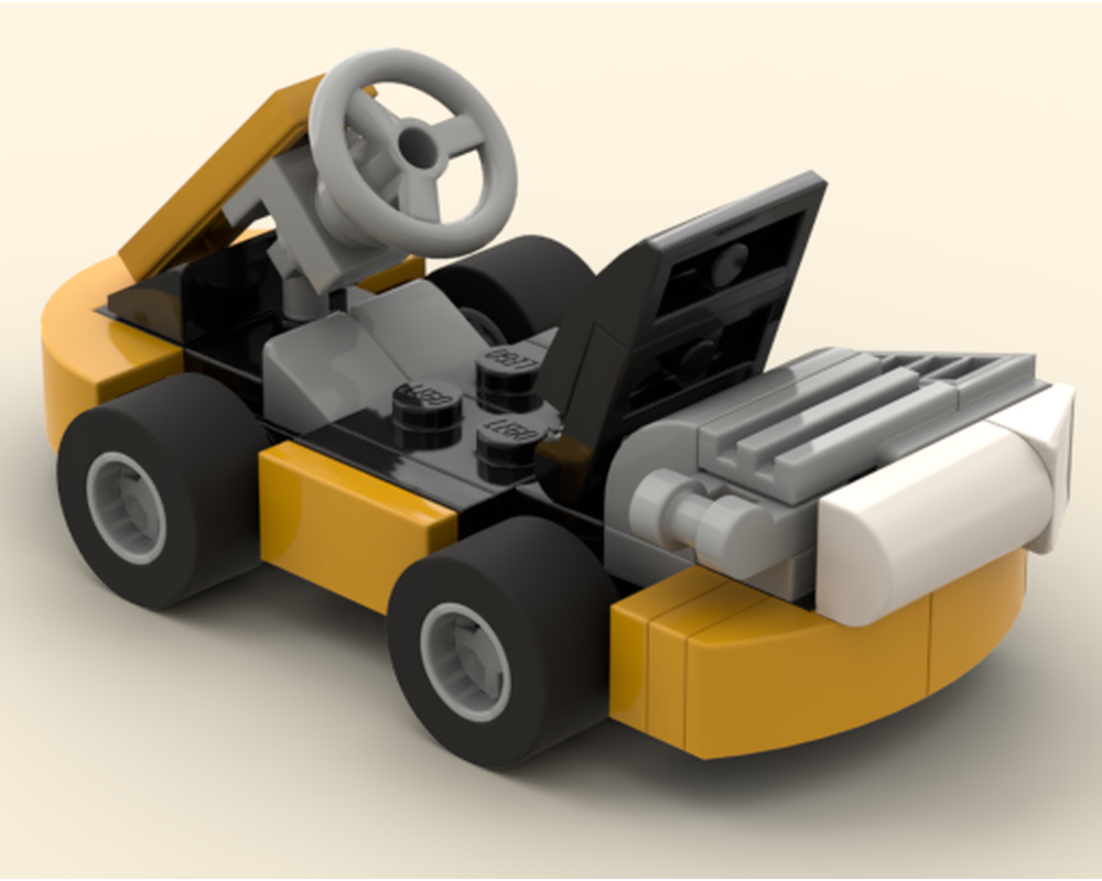 Lego Moc Go Kart By Mg101yt Rebrickable Build With Lego