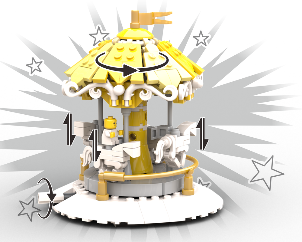 LEGO MOC Functional Mini Carousel by asnoopy | Rebrickable - Build with ...
