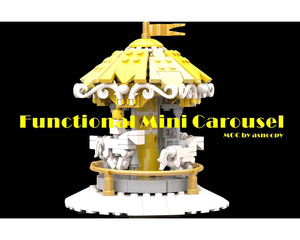 LEGO MOC Functional Mini Carousel by asnoopy | Rebrickable - Build with ...