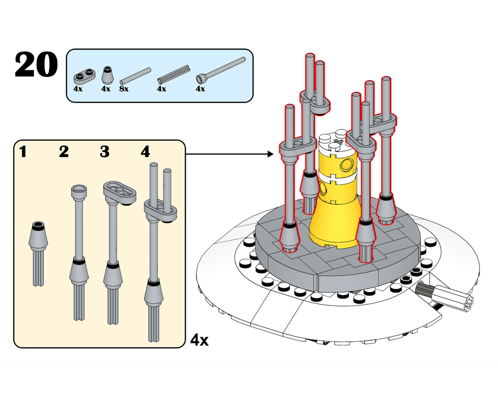LEGO MOC Functional Mini Carousel by asnoopy | Rebrickable - Build with ...