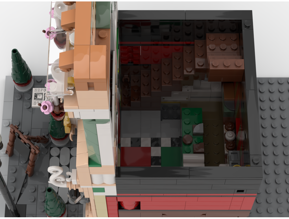 LEGO MOC-211995 Modular French Cafe - Modification of Set 10362 by ...