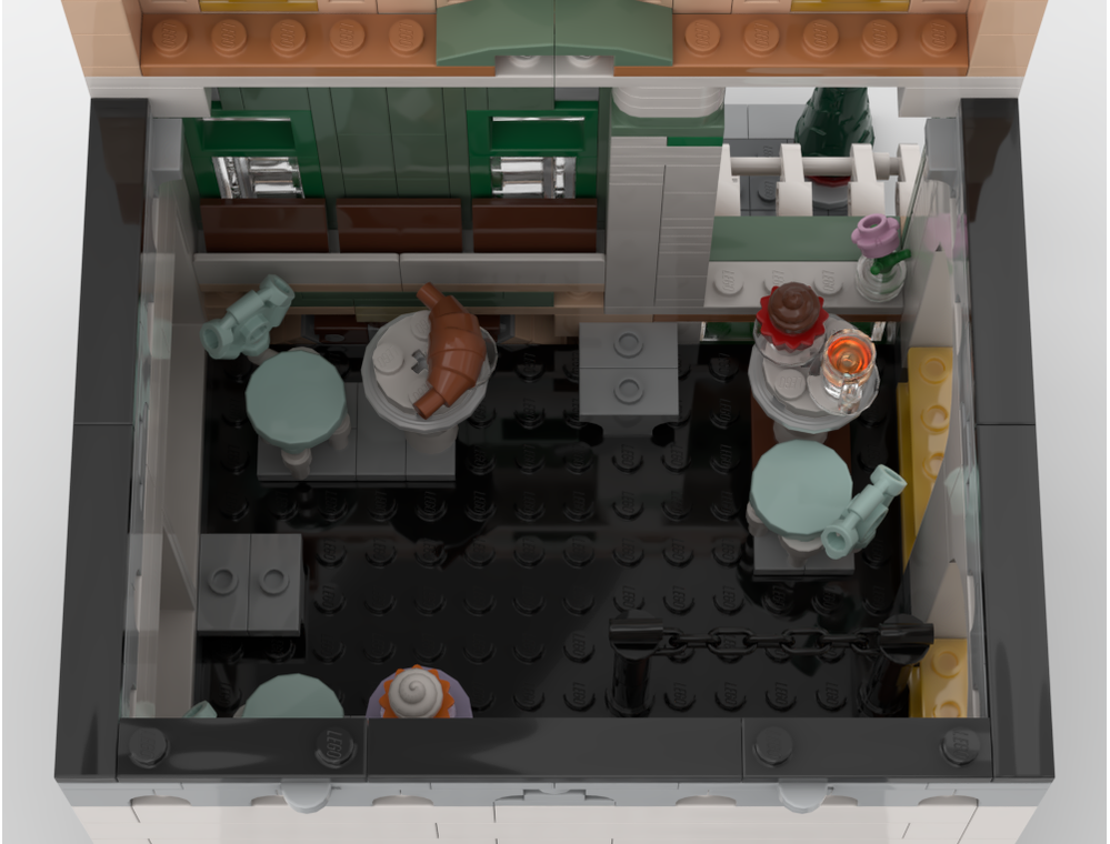 LEGO MOC-211995 Modular French Cafe - Modification of Set 10362 by ...