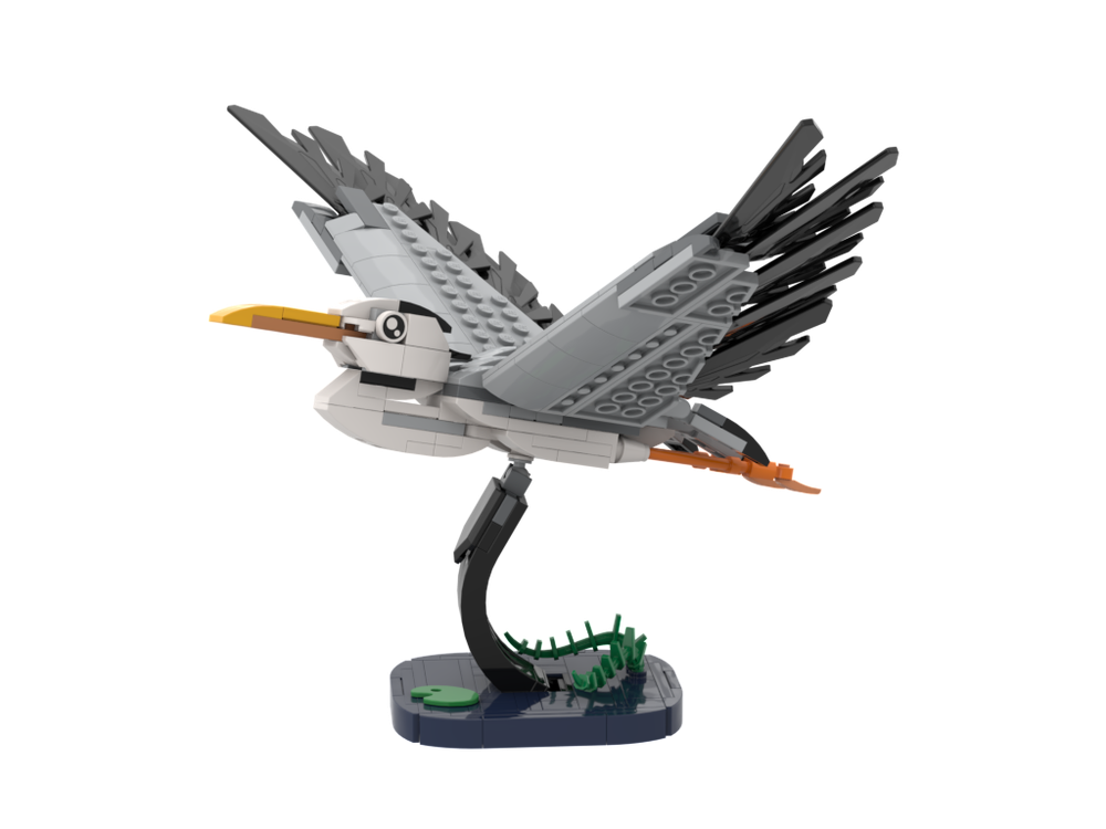 LEGO MOC Flying heron by SKABRAM | Rebrickable - Build with LEGO
