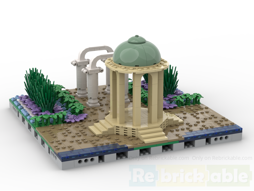 LEGO MOC Naboo modular garden by Ewok | Rebrickable - Build with LEGO