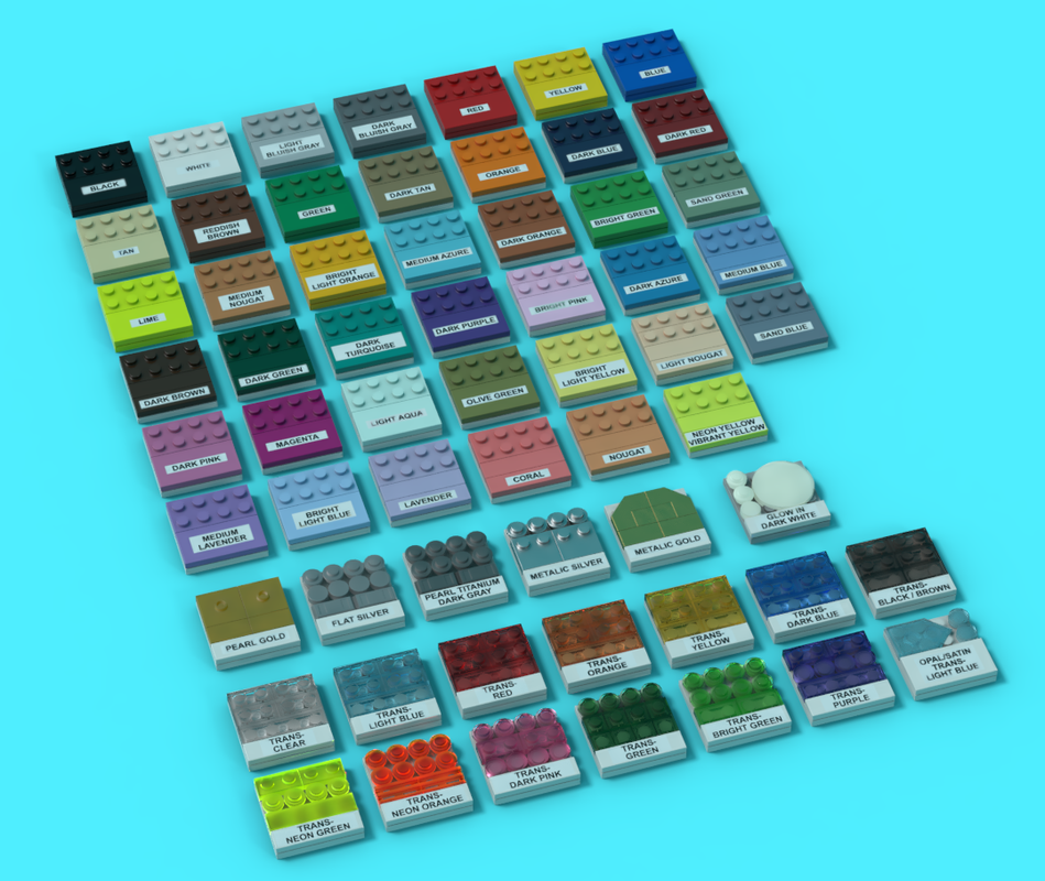 LEGO MOC LEGO Color Chips by mshenn | Rebrickable - Build with LEGO