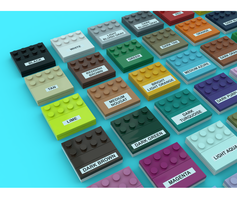 LEGO MOC LEGO Color Chips by mshenn | Rebrickable - Build with LEGO