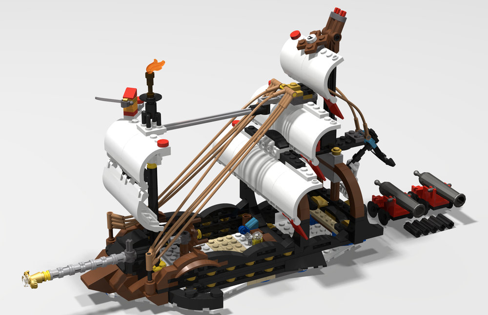 LEGO MOC Northern Raider Brig by BenderRR | Rebrickable - Build with LEGO
