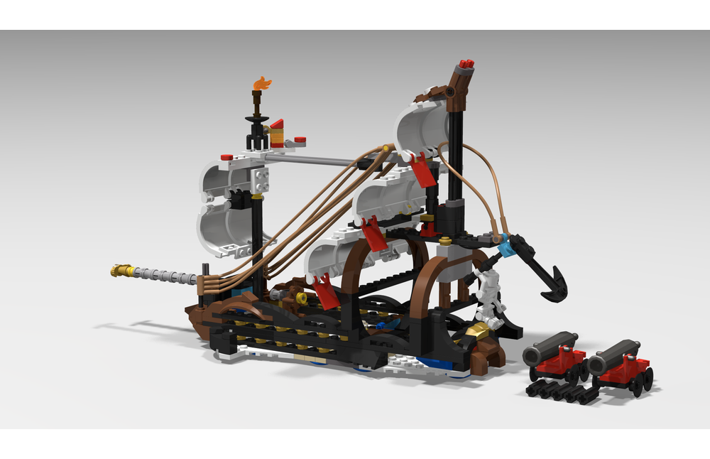 LEGO MOC Northern Raider Brig by BenderRR | Rebrickable - Build with LEGO