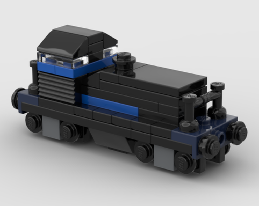 LEGO MOC microscale switcher locomotive by legotrainguy13 | Rebrickable ...