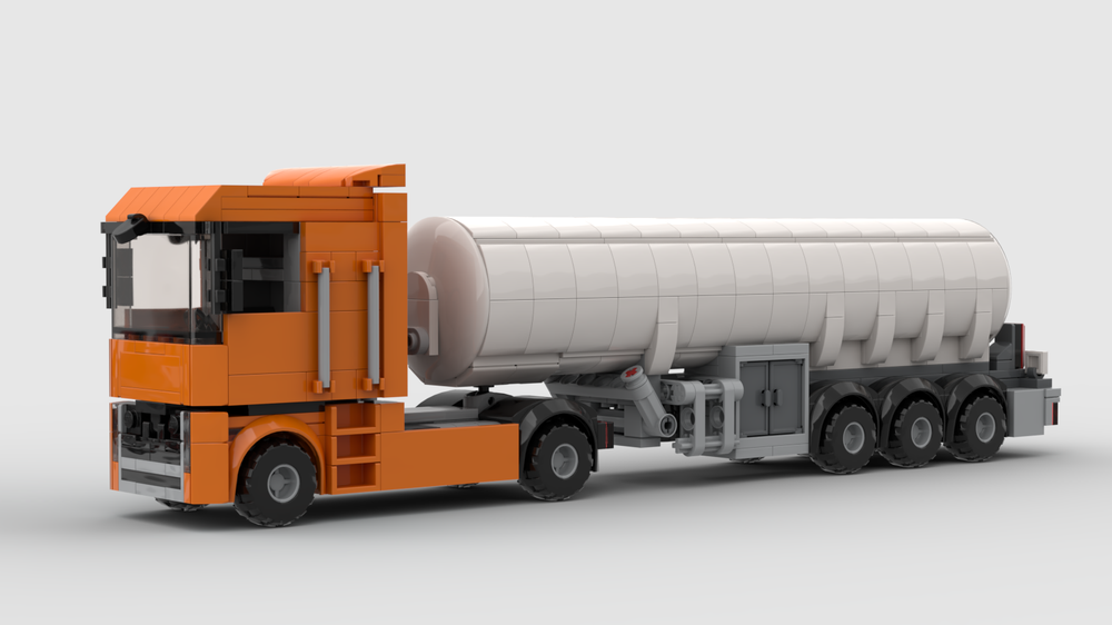 LEGO MOC Gas tank trailer by phigeon | Rebrickable - Build with LEGO