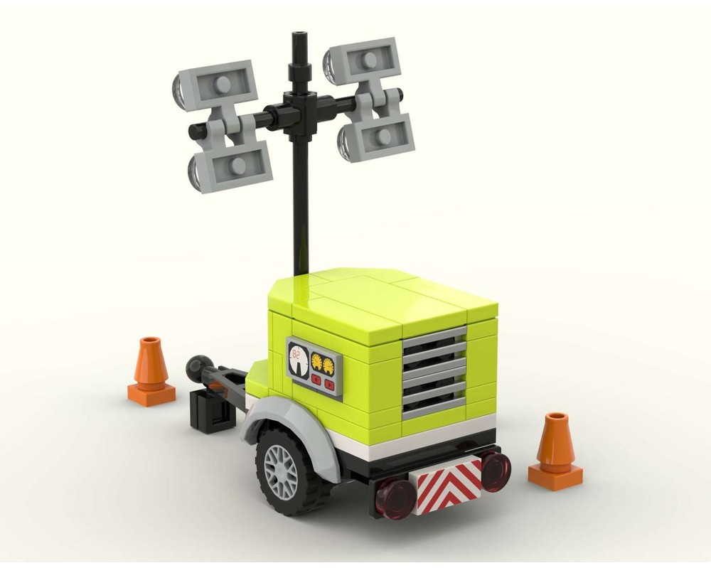LEGO MOC Mobile Generator & Light trailer by EmperorMango | Rebrickable ...