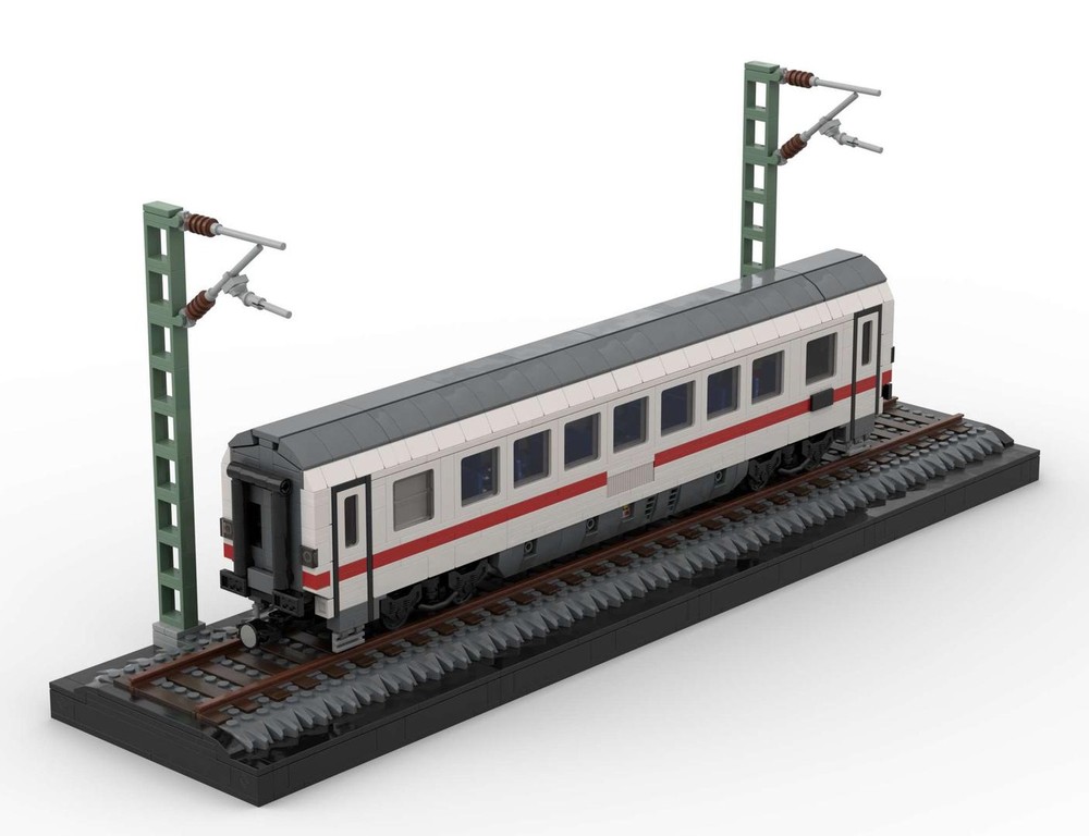 LEGO MOC Modern European/German City Express Train Passenger Carriage ...
