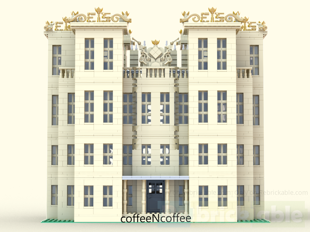 LEGO MOC Hardwick Hall by coffeeNcoffee | Rebrickable - Build with LEGO