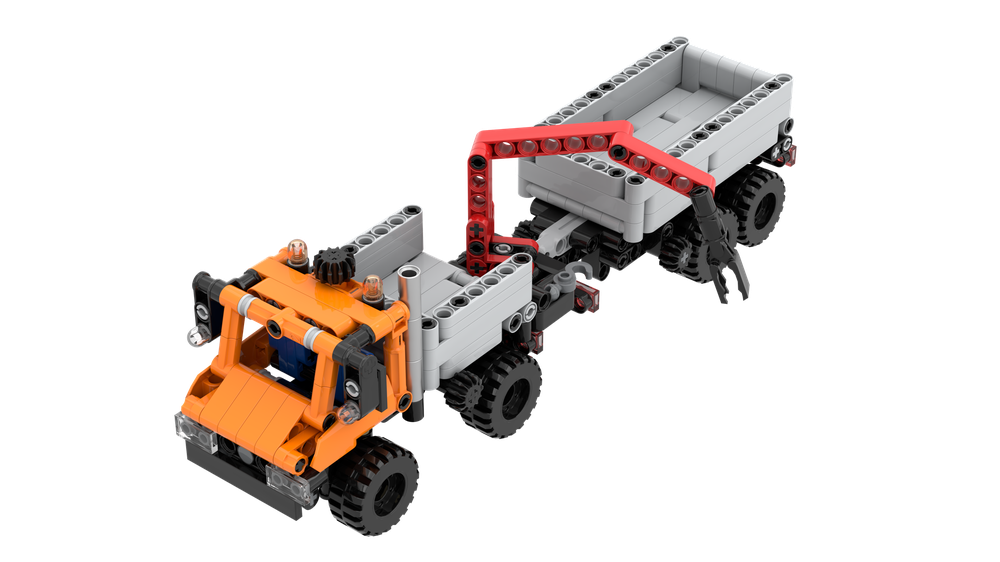 LEGO MOC Tipper trailer for Mini Technic Unimog (MOC-212006) by ...