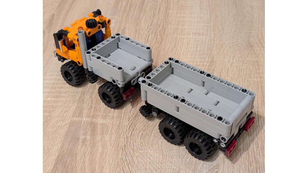 LEGO MOC-212125 Tipper trailer for Mini Technic Unimog (MOC-212006) by ...